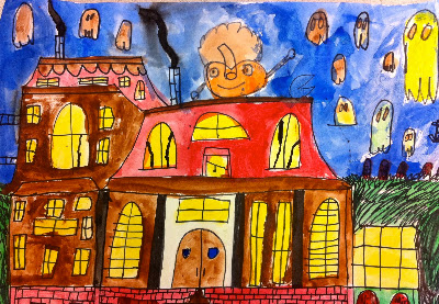 Expression of Imagination: "Haunted Houses" by Fourth Grade