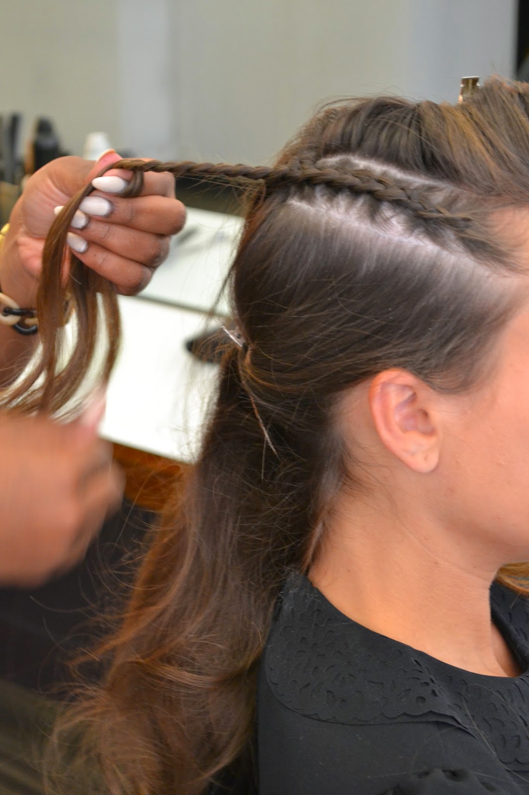 beauty girl musings: hair therapy {how-to}: Tri-look Ponytail