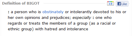 Bigotry Synonym