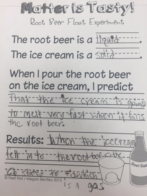 Second Grade Surfers: States of Matter... ROOT BEER FLOATS!