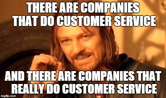 And The Tony for best performance is... Customer Service Reps ...