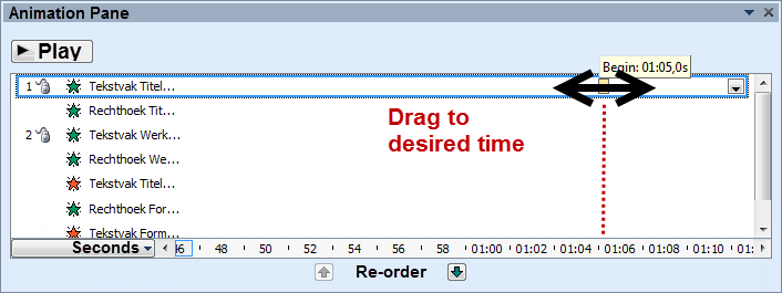 Luc's PowerPoint blog: Extend animation delay timing past 60 seconds
