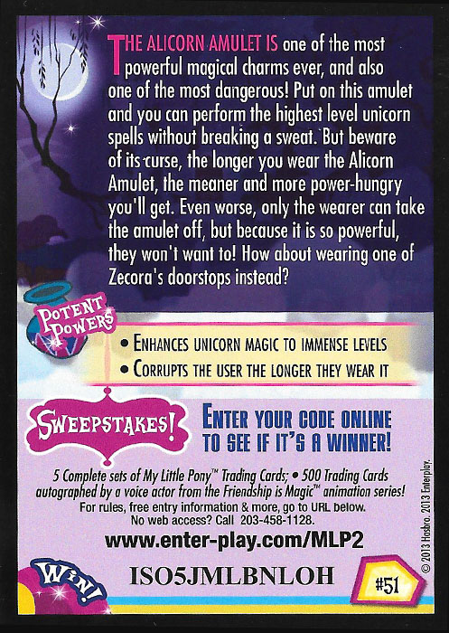 MLP Alicorn Amulet Trading Cards | MLP Merch