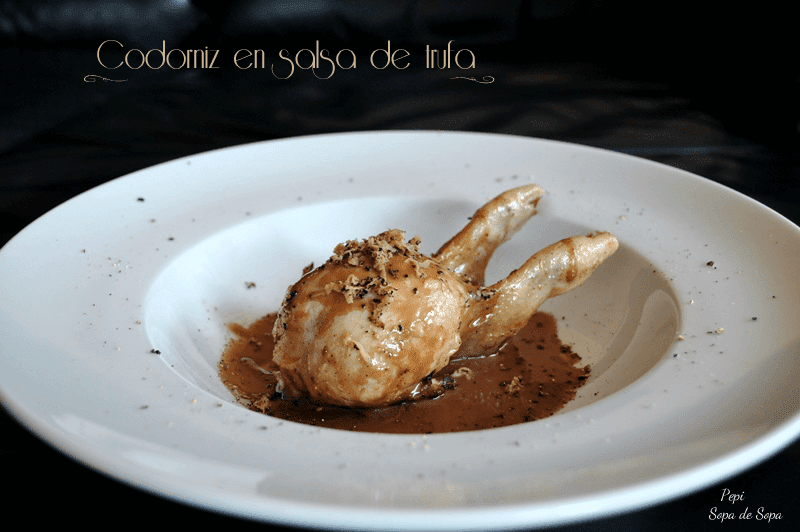 Sopa de Sopa : Codornices en Salsa de Trufa #cocinadecine