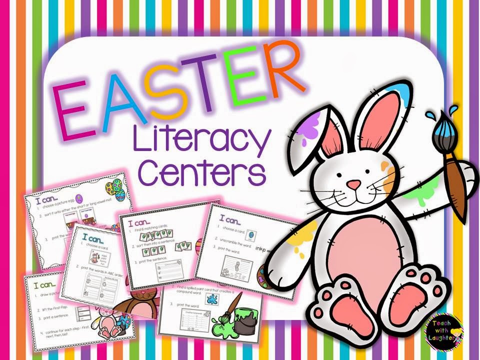 Teach With Laughter: Easter Literacy Work Stations