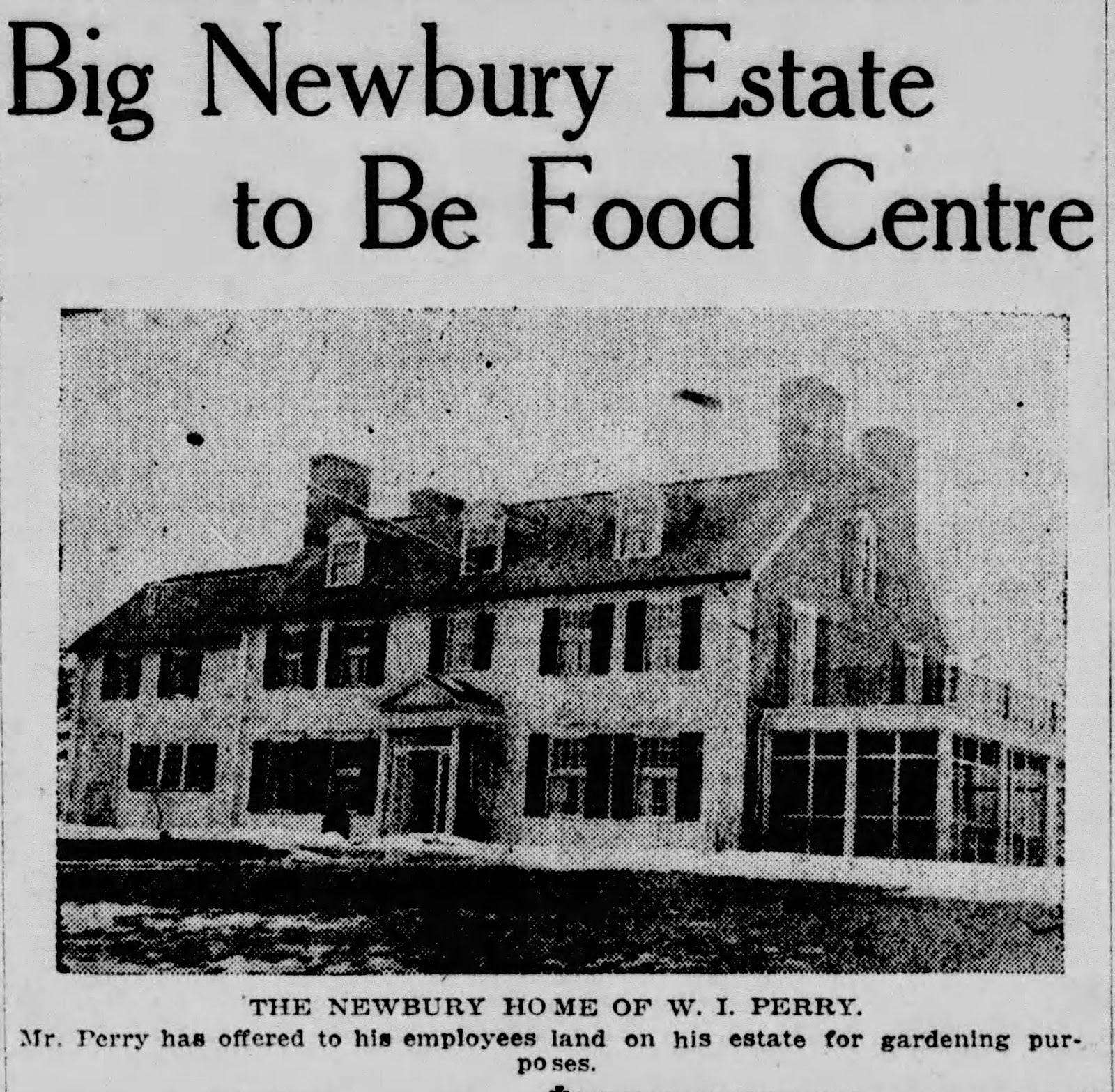 AnceStory Archives: Perry Farm Newbury MA