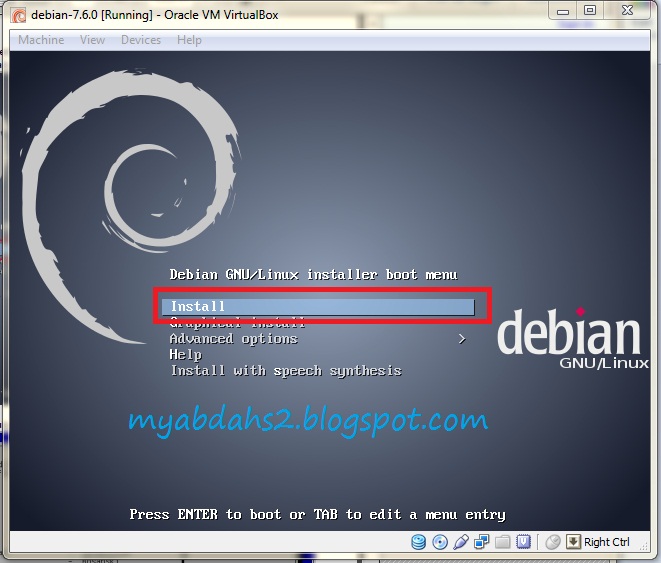 TUTORIAL DEBIAN 7 : Modul 1 INSTAL DEBIAN 7 MODE TEXT (CLI) PADA VIRTUALBOX
