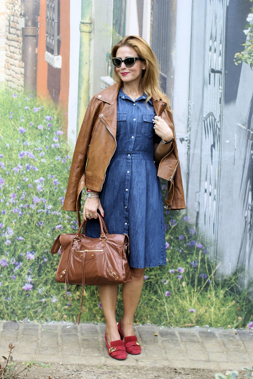 How to wear cognac leather | Fashion and Cookies - fashion and beauty blog