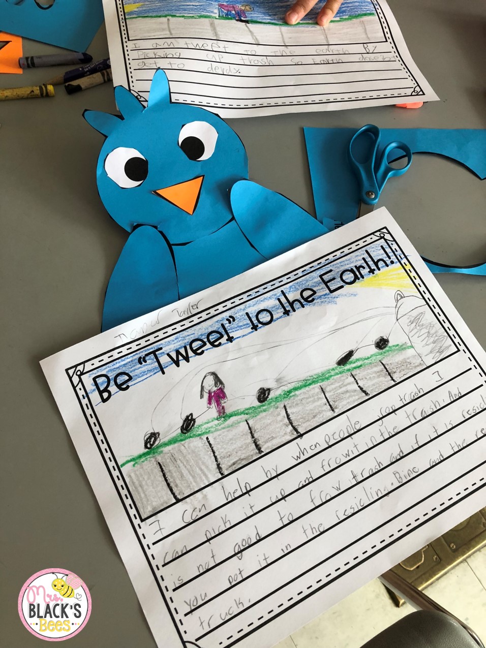 Earth Day Craft and Writing | Mrs. Black's Bees