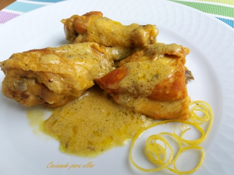 Cocinando para ellos : POLLO RÚSTICO AL LIMÓN
