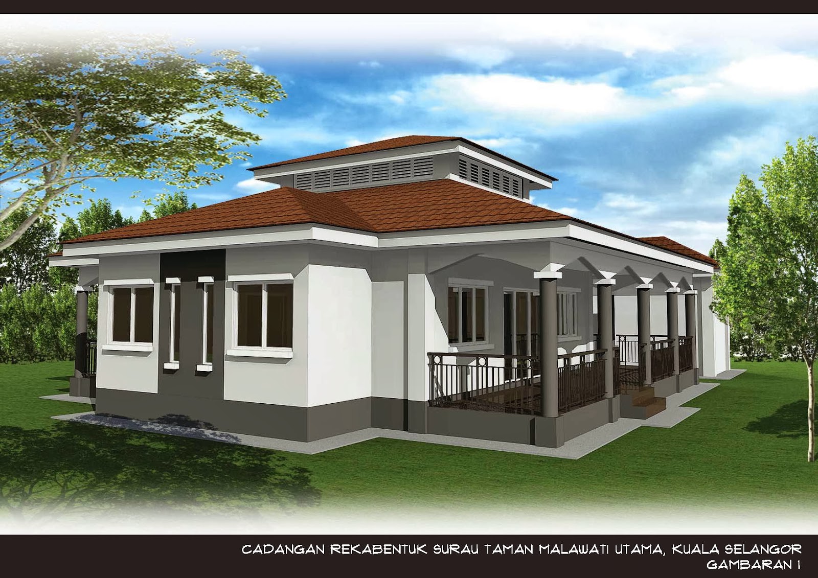 SURAU TAMAN MALAWATI UTAMA: Pelan tapak surau