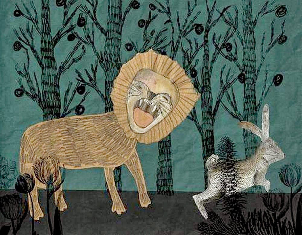 Salvo el crepúsculo: Fábulas/ 21 - El Conejo y el León - Augusto ...