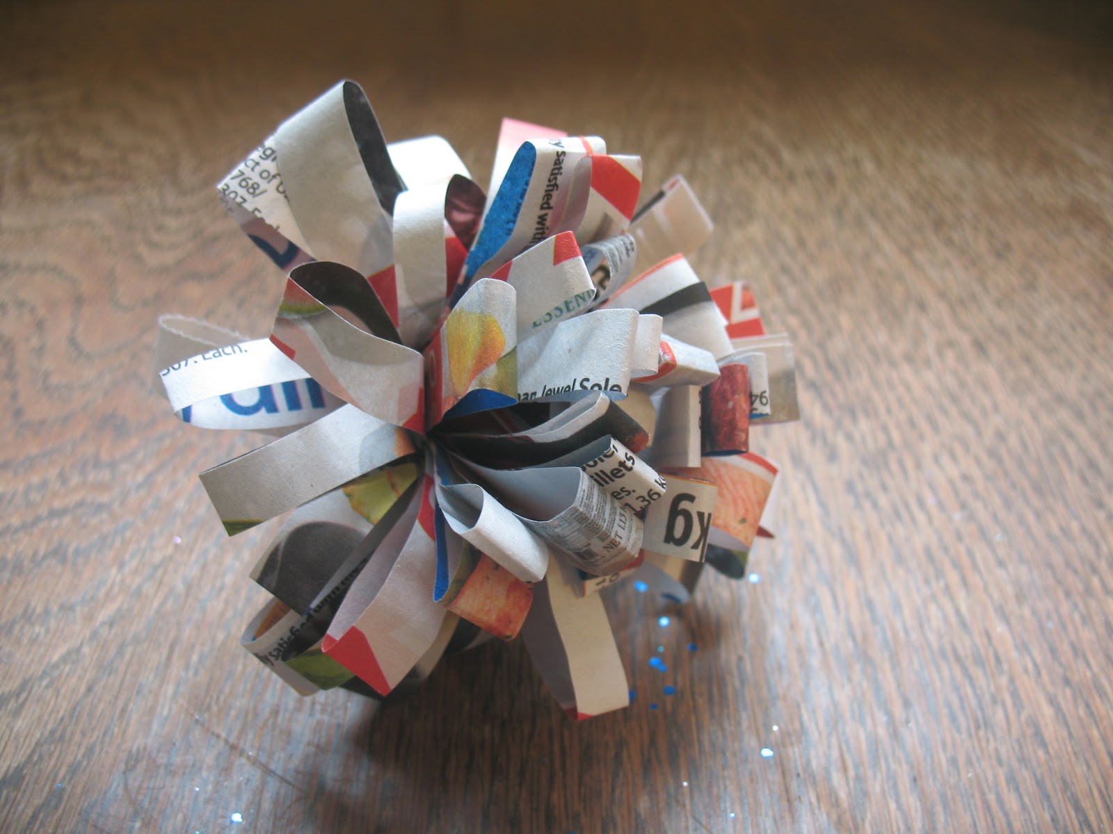 Practically Homemade: Newspaper Gift Wrap