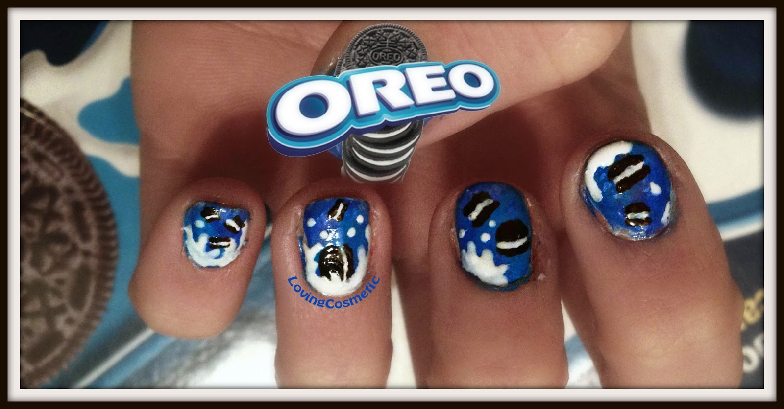 LovingCosmetic: OREO NAILS - RETO 2013 #1