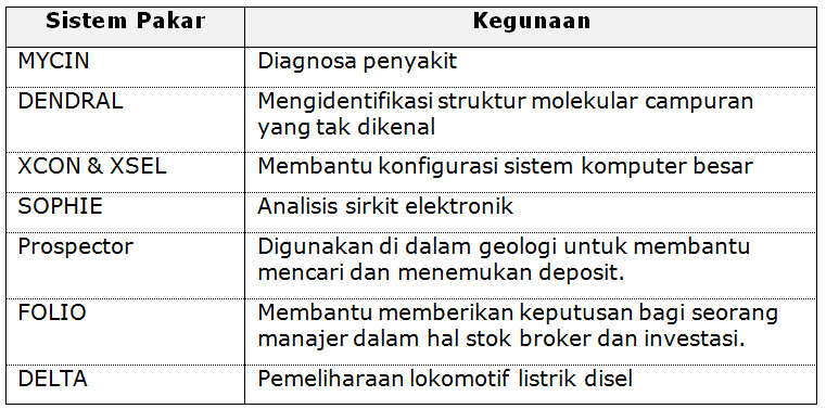 Expert System (Sistem Pakar)
