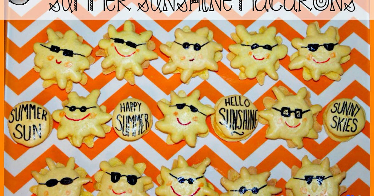 hoopla palooza: summer sun macarons: guest post on bloom design