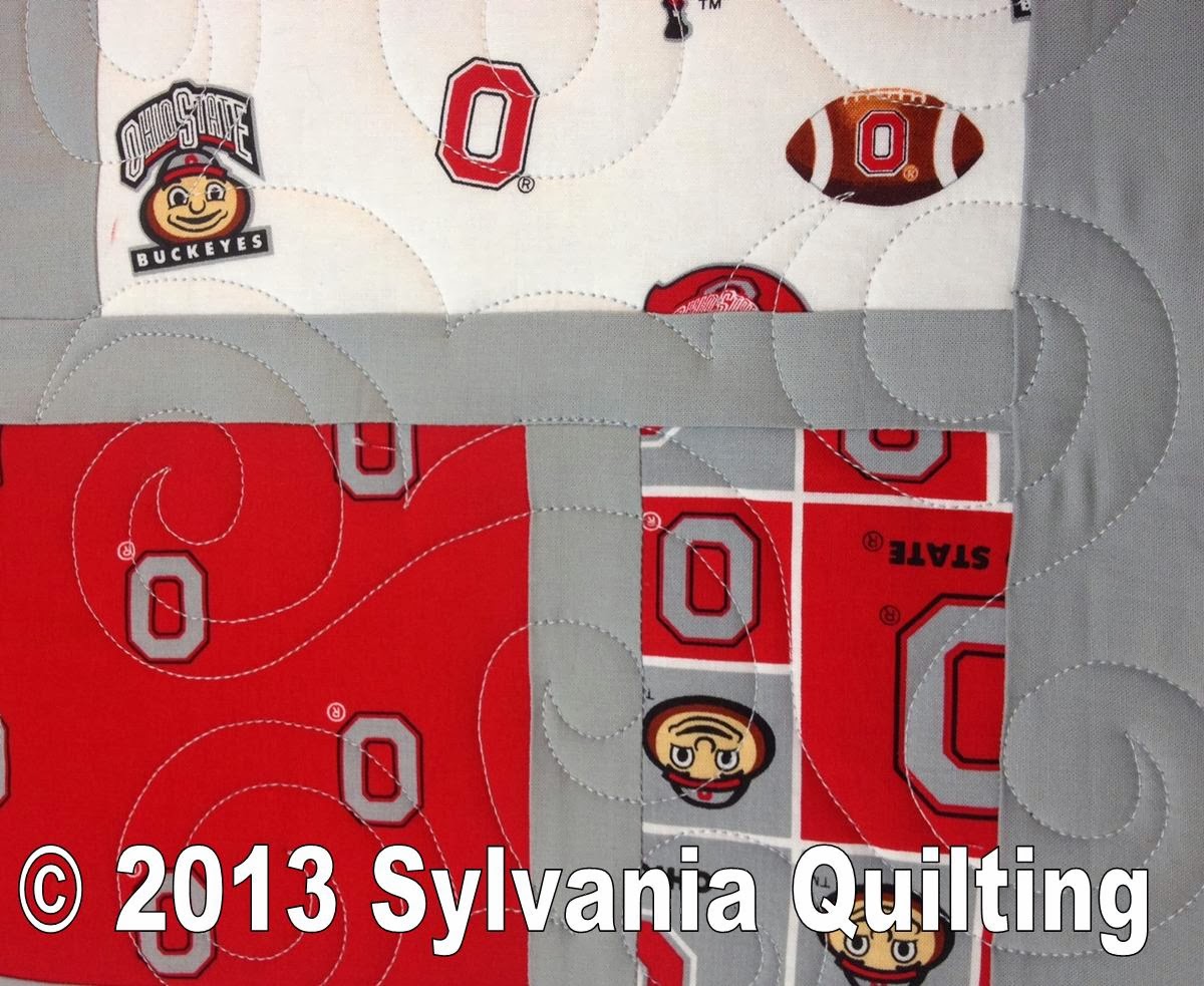 Sylvania Quilting: OSU Pieced quilt
