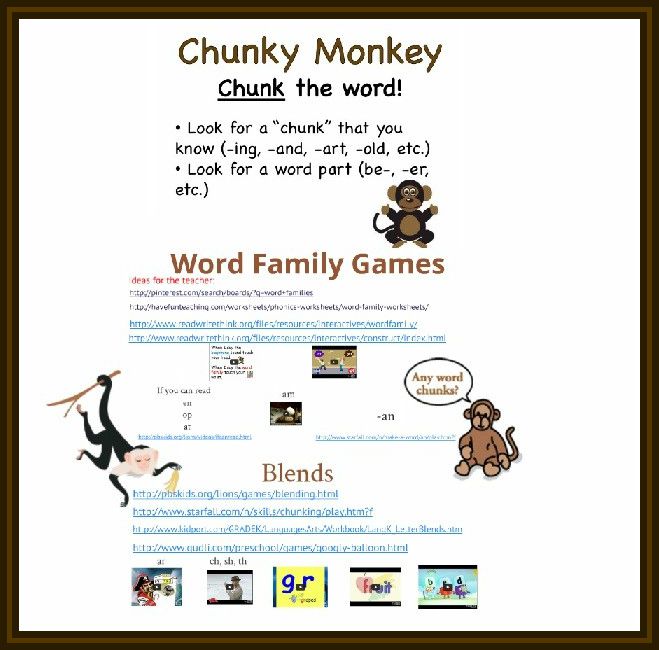 Kindergarten: Holding Hands and Sticking Together: Chunky Monkey ...