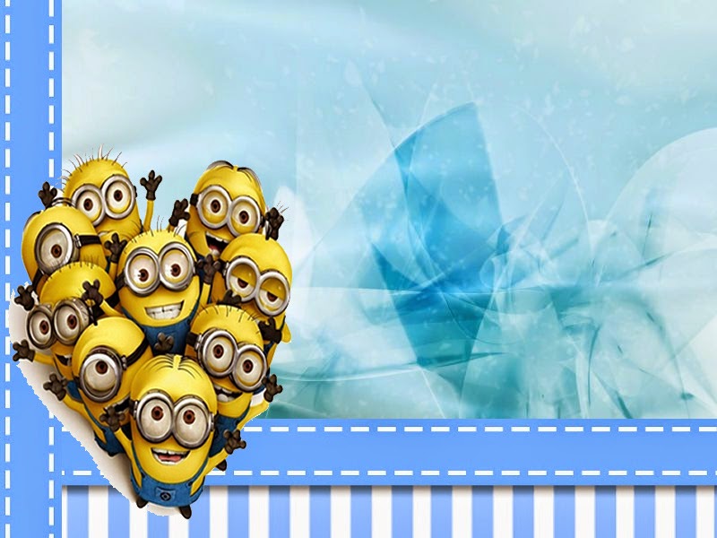 Minions on Blue Background: Free Printable Mini Kit. - Oh My Fiesta! in ...