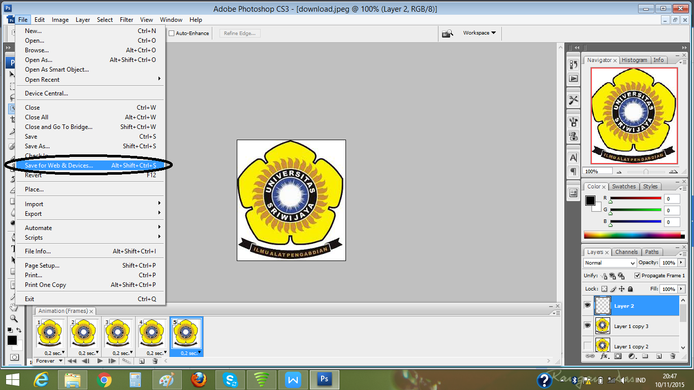 Tutorial membuat animasi dan mengedit logo