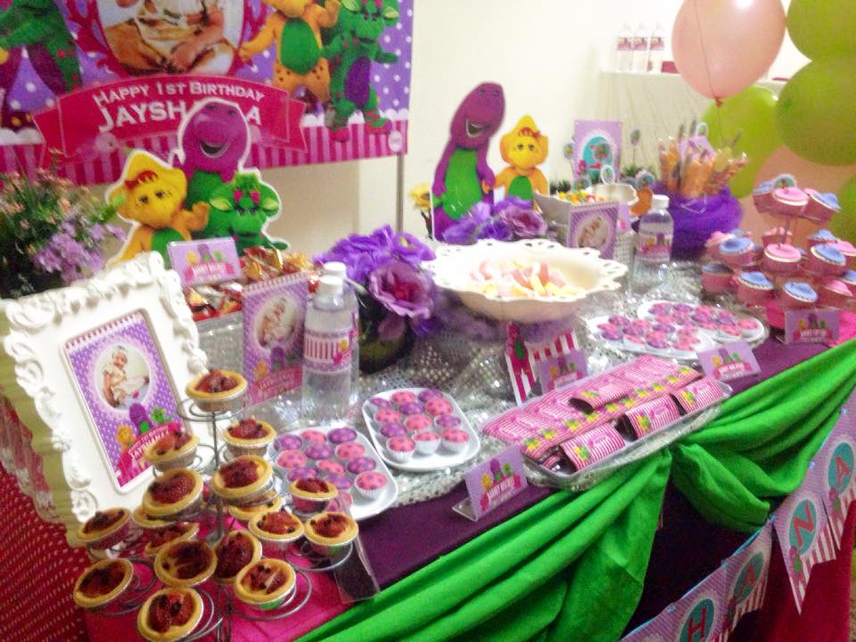 Barney Birthday Party for Jayshanaa's 1st Birthday