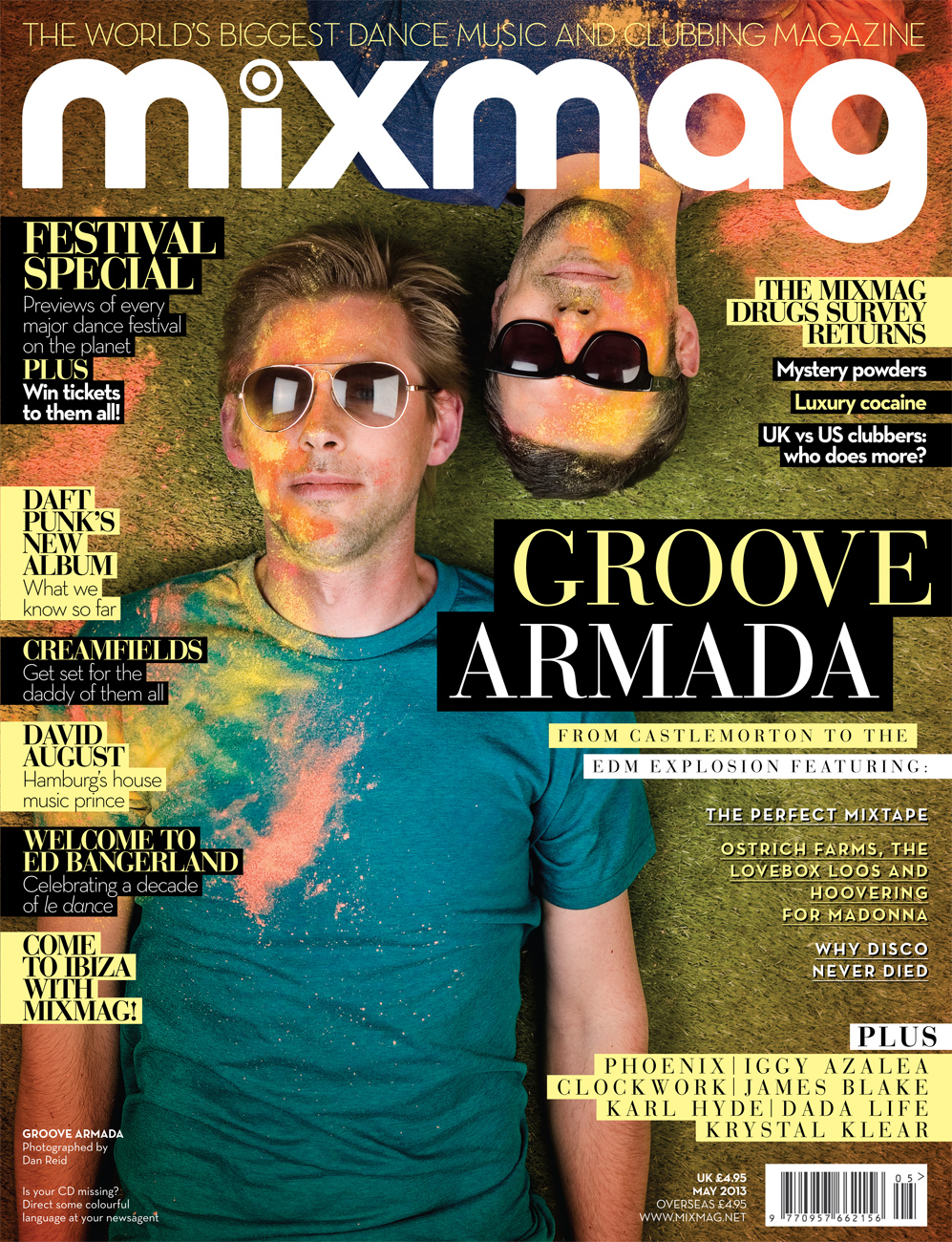 Dan Reid Photography: Groove Armada - Mixmag Cover and Press Shoot