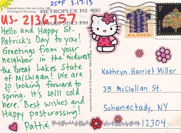 Postcards: 1st Postcrossing Postcard