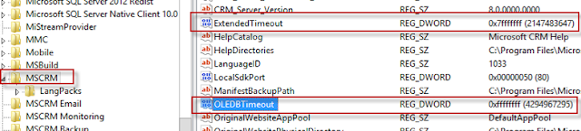 Microsoft Dynamic CRM: Microsoft Dynamic CRM SQL Server timeout expired
