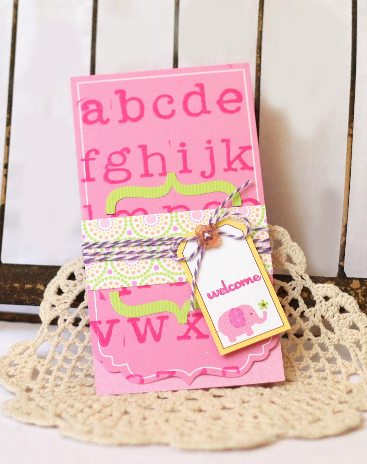 Doodlebug Design Inc Blog: Tuesday Tutorial: Alphabet Card by Kandis