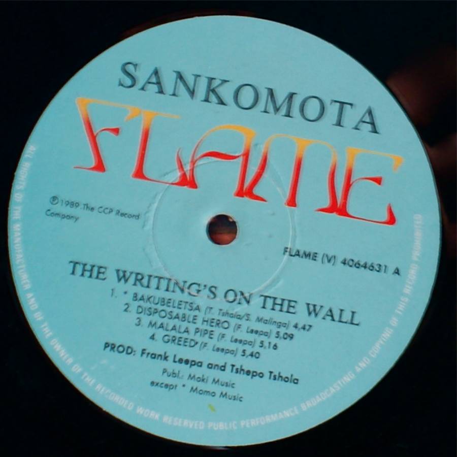 Afro-Synth: SANKOMOTA - The Writing's On The Wall (1989)