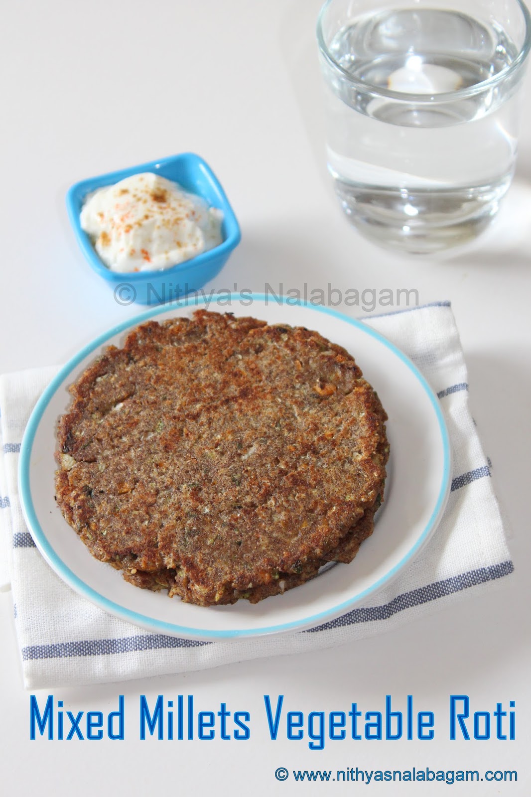 Mixed Millets Vegetable Roti |Nithya's Nalabagam