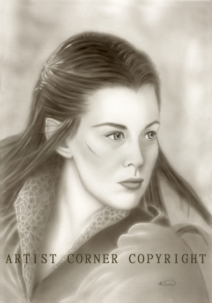 Robin's Great Coloring Pages: Elf Warrior Princess Tori