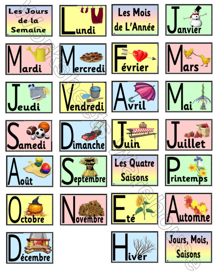 Luis Rodríguez Gómez- Professeur de Français Langue Étrangère: JOURS ET ...