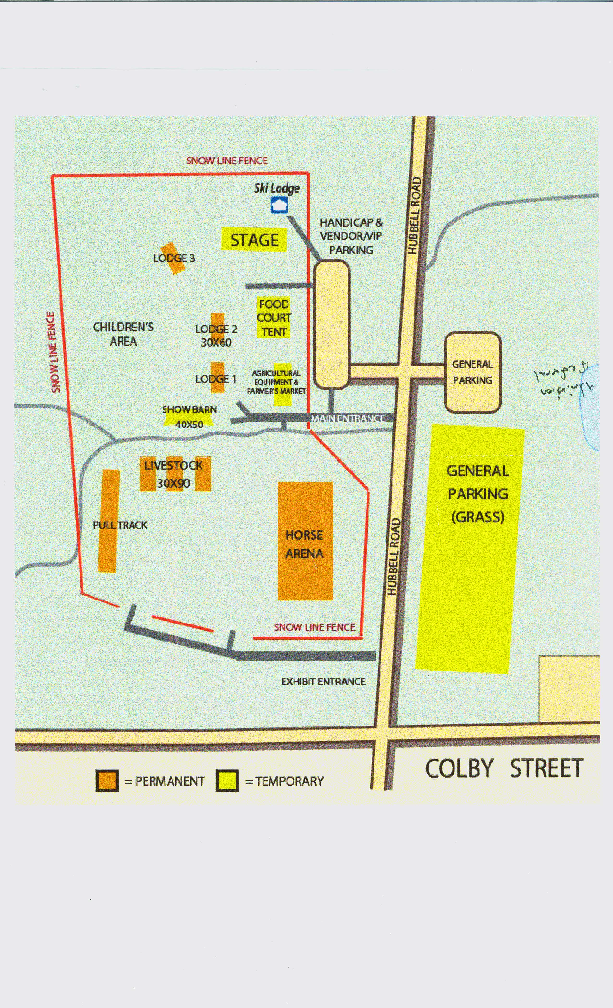 Proposed map of Monroe County Fair grounds at Northampton Park ...