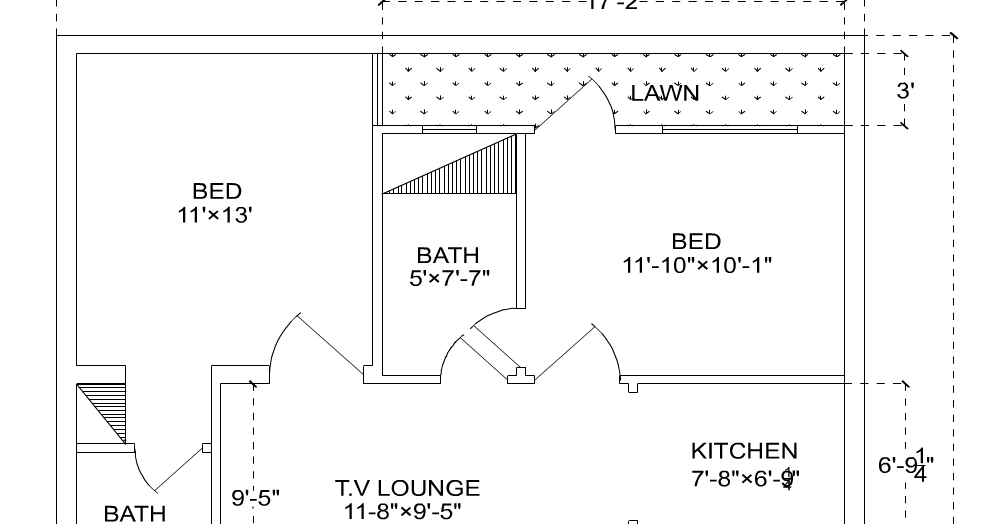 6 Marla house plan,30' × 42' Modern House Plan