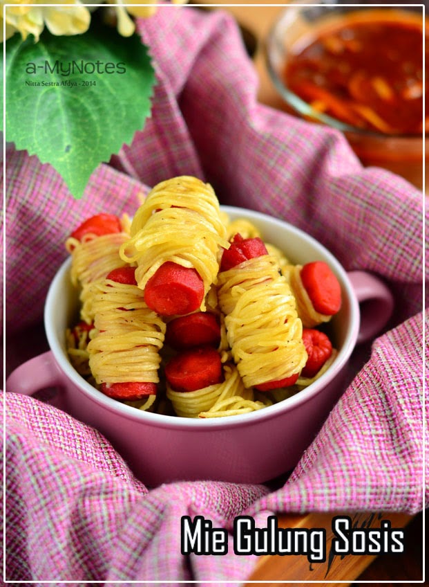 Mie Gulung Sosis