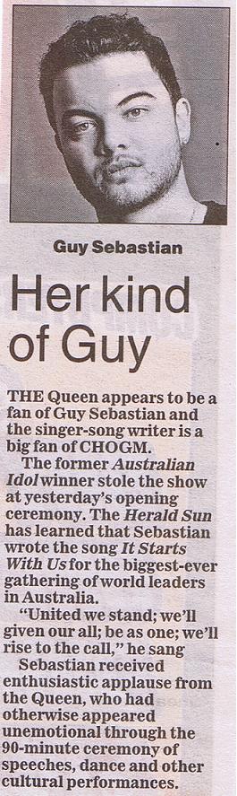 Guy Sebastian in Concert