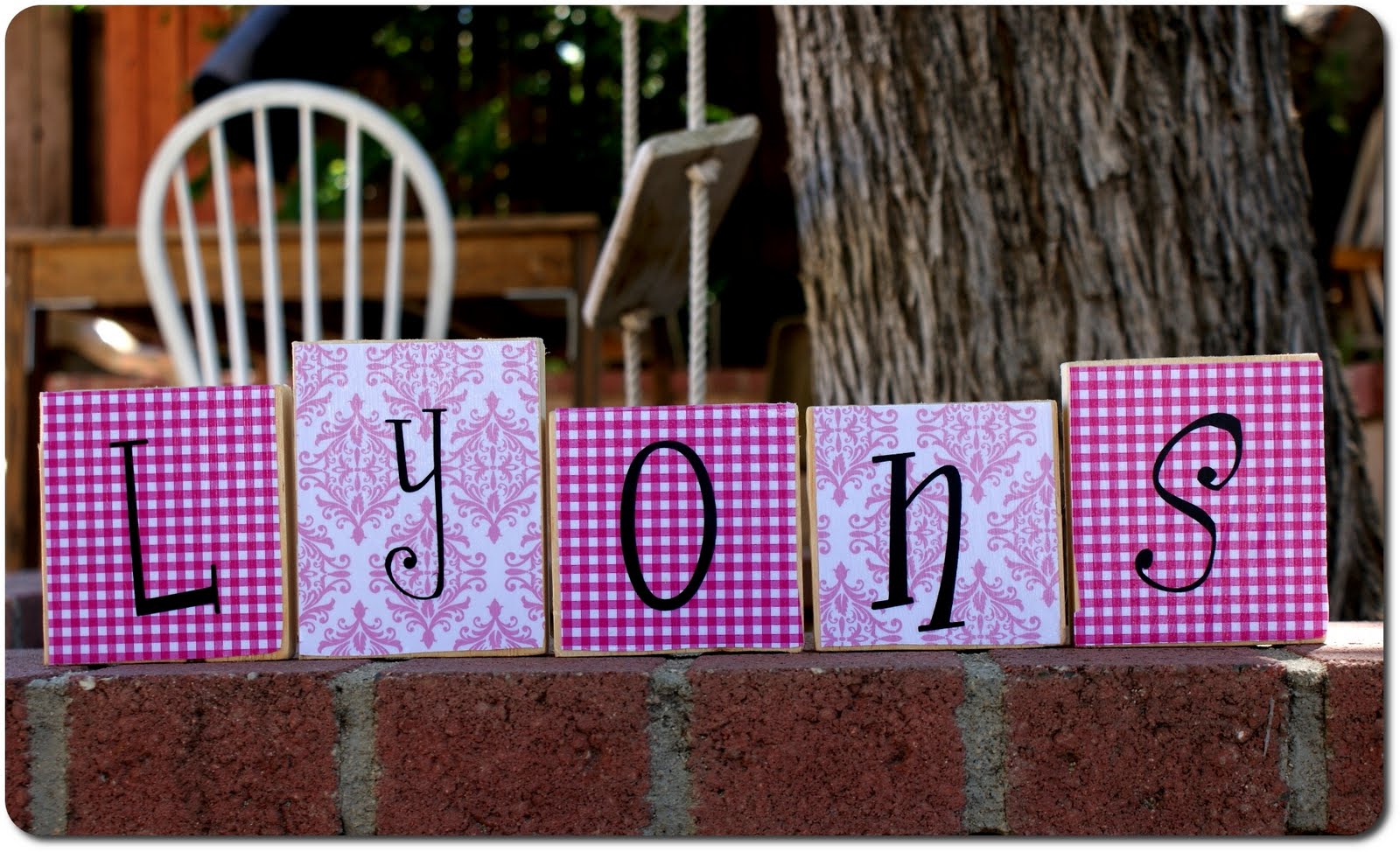 I Heart My Glue Gun: Personalized Letter Blocks