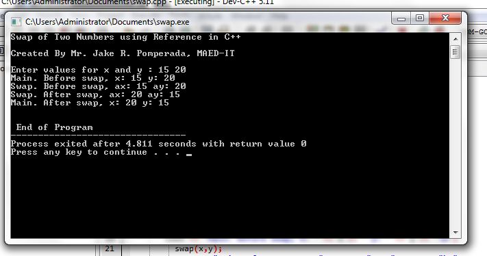 Free Programming Source Codes And Computer Programming Tutorials Swap Of Two Numbers Using