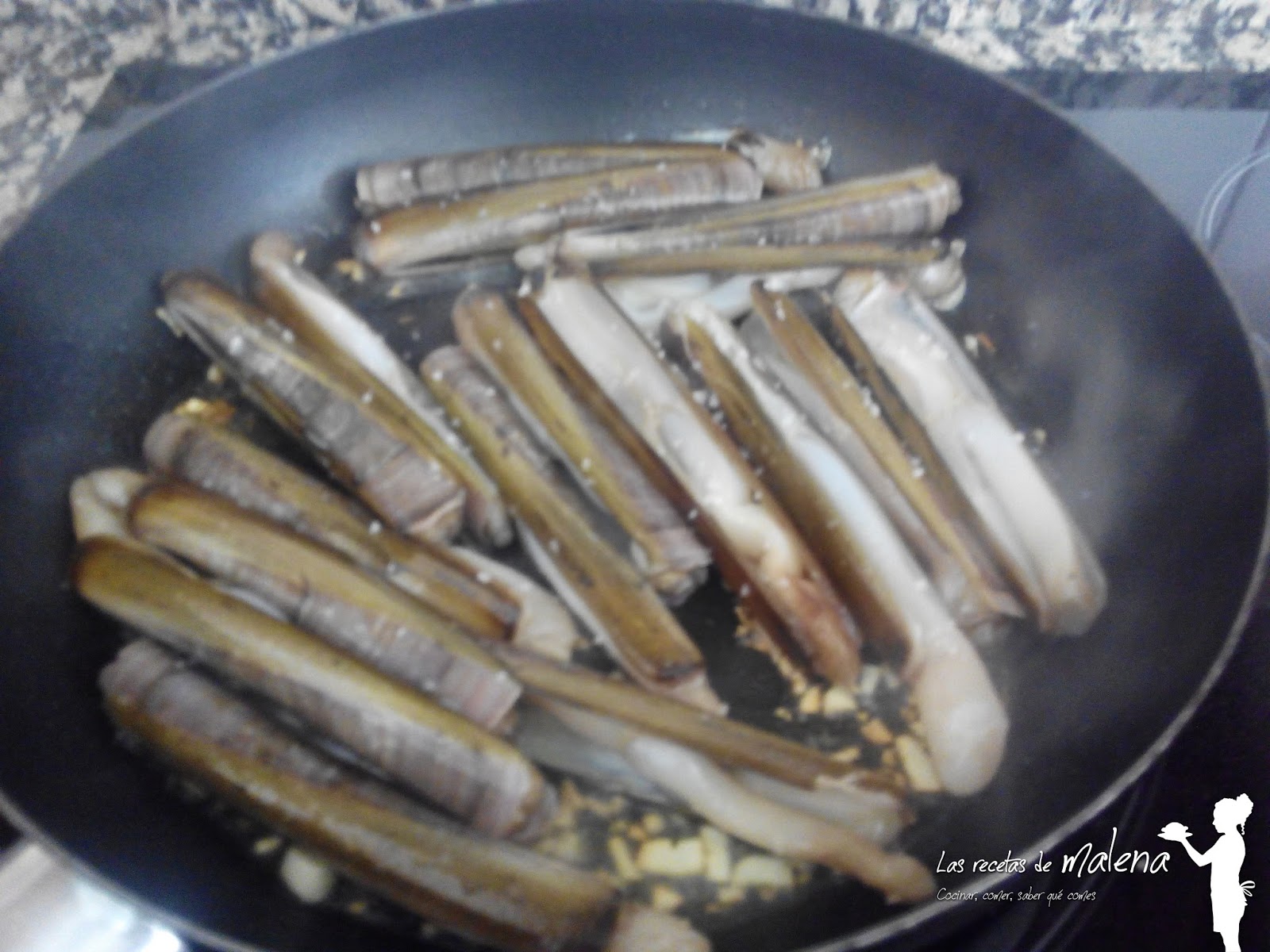 Navajas a la plancha - Las Recetas de Malena