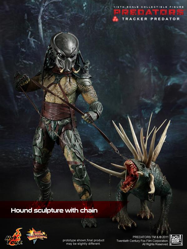 toyhaven: Hot Toys Tracker Predator Collectible Figure with Hound PREVIEW
