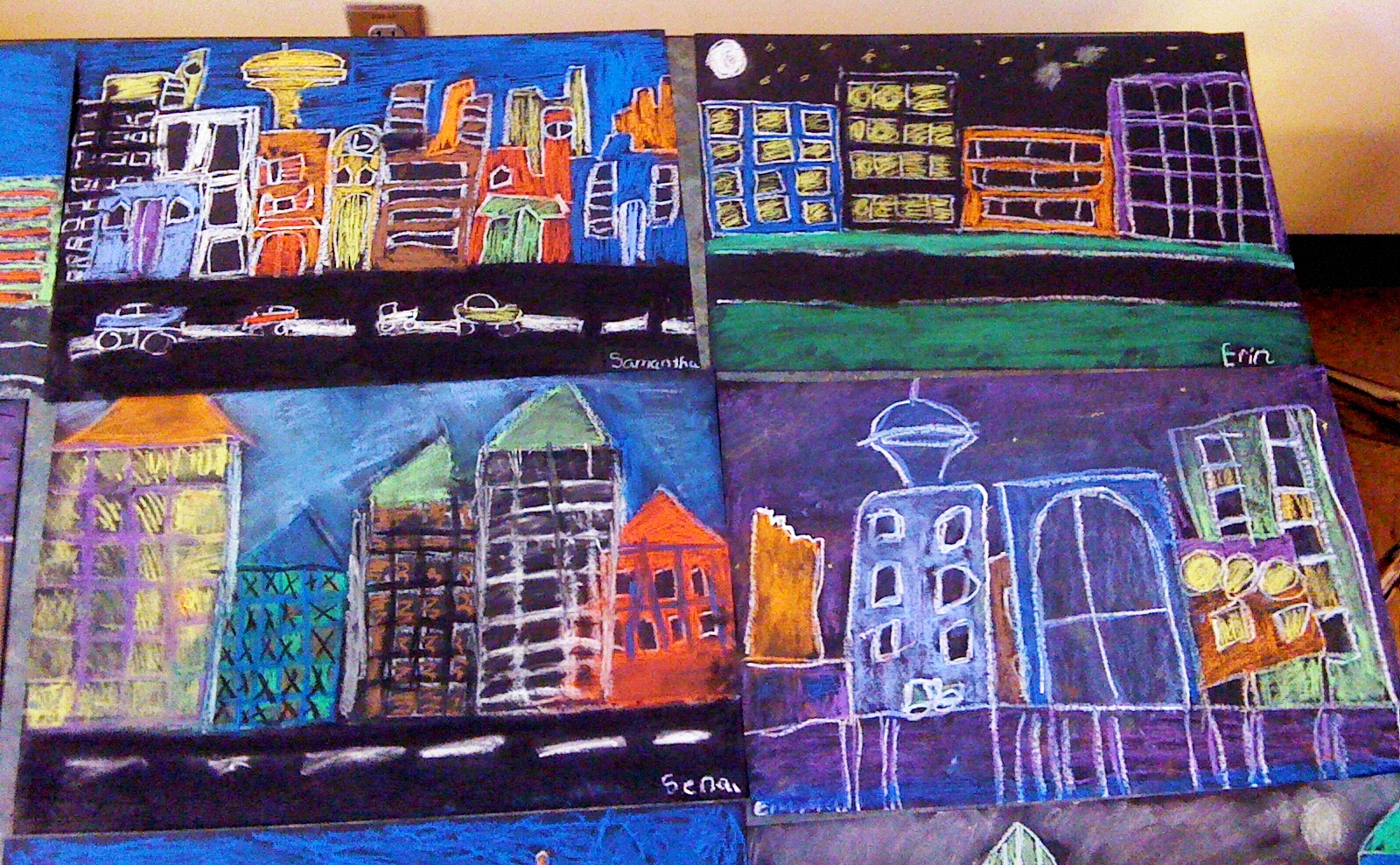 Lakeview Art Enrichment: Chalk Pastel CityScapes