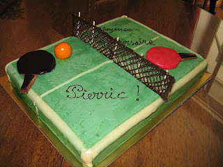 L'île aux gâteaux: La table de ping pong