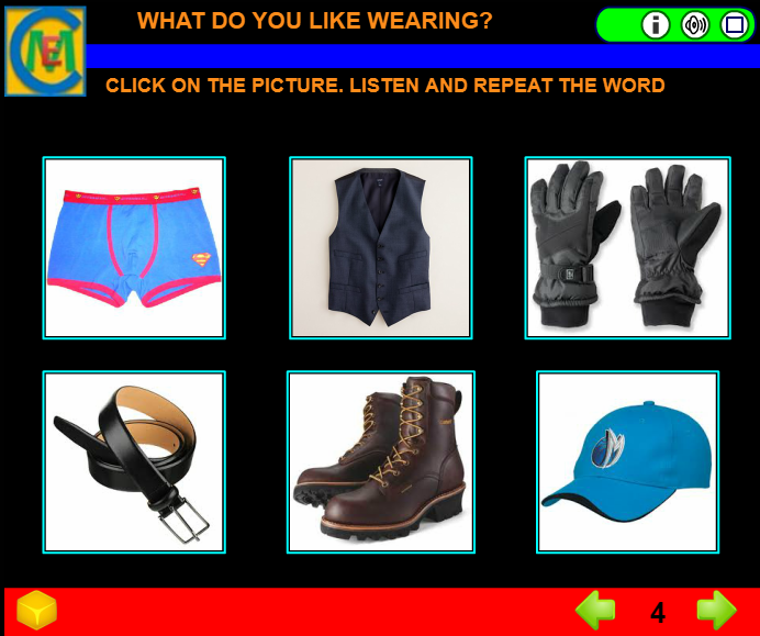 INTERACTIVE BOOK ABOUT CLOTHES FOR BEGINNERS | ENGLISH LANGUAGE ...