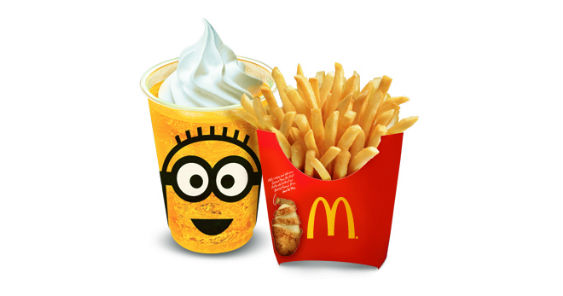 Minions Mania with the Despicable Me 3-themed Happy Meal Toys and Menu ...