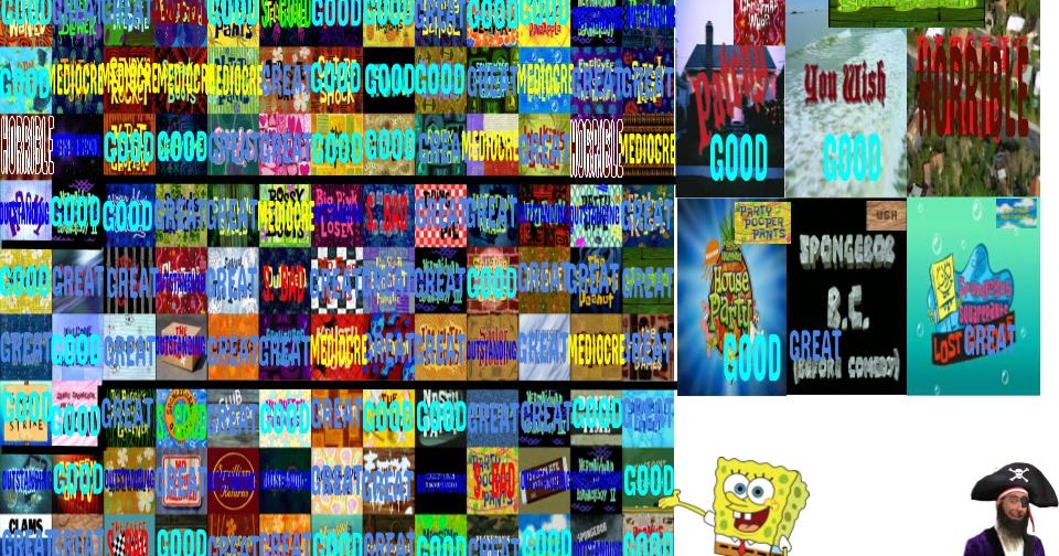 SpongeFan's Scorecards: SpongeBob SquarePants Scorecards