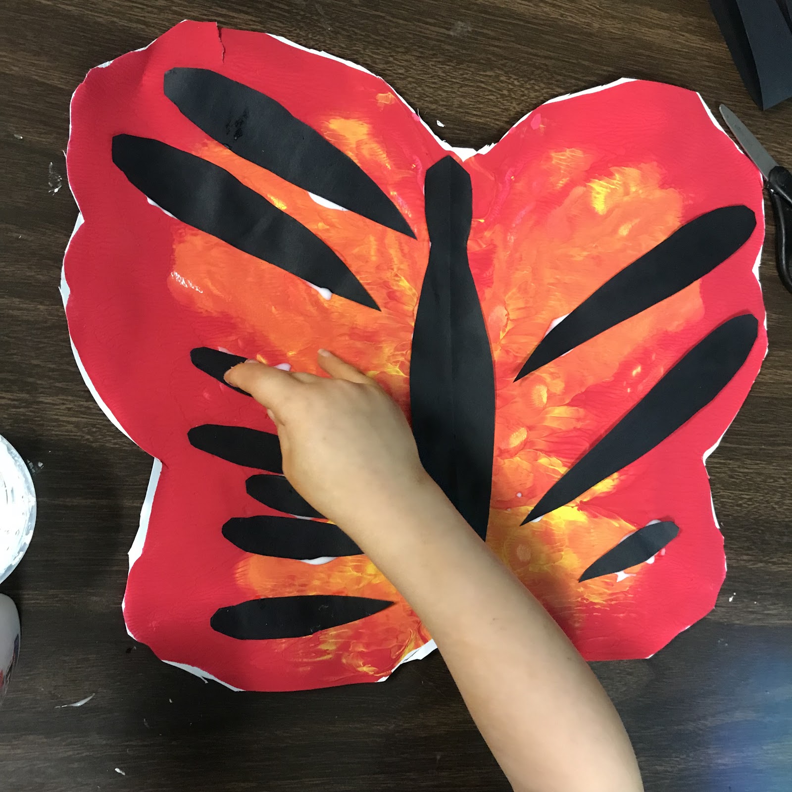 Elements of the Art Room: Kindergarten Symmetrical Monarch Butterflies