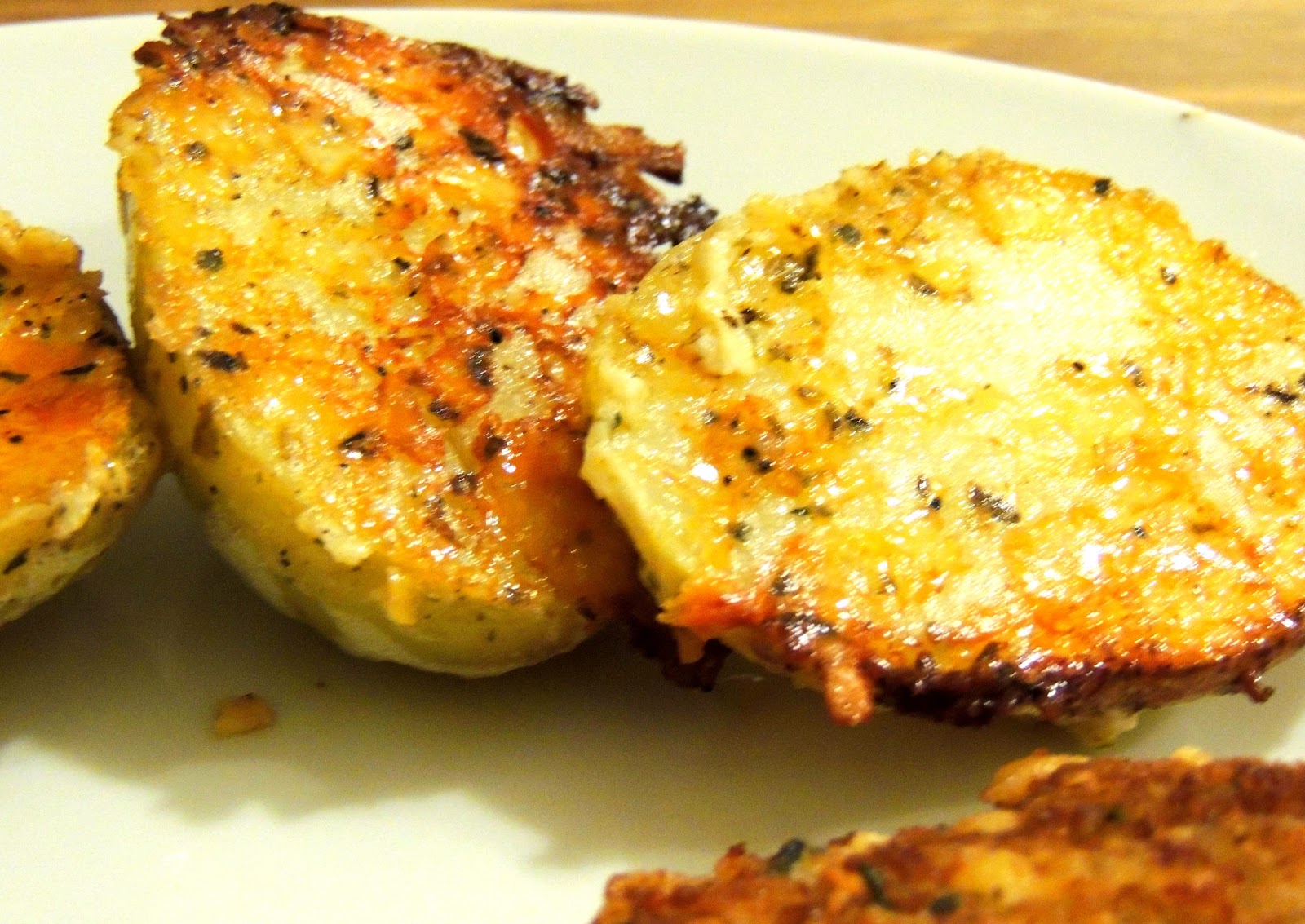 Gas Stove Girl: Crispy Parmesan Herb Potato Halves