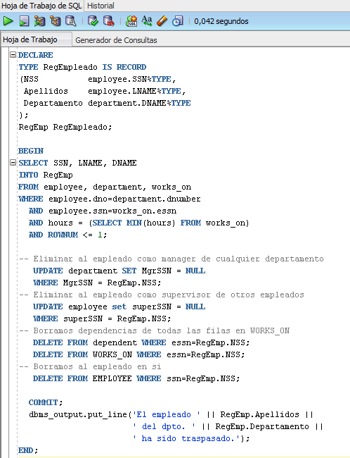 Un Ingeniero Informático apasionado por los Datos: PL/SQL. Un ejercicio ...