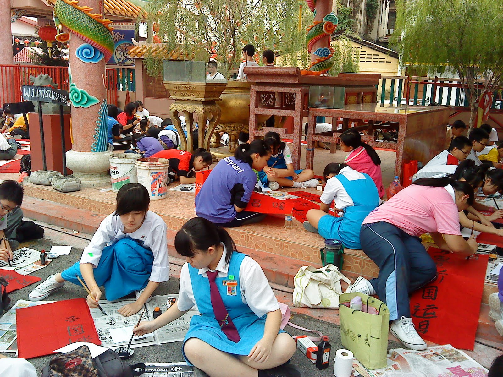 SMKBBSL华学部落: 2011挥春比赛县赛